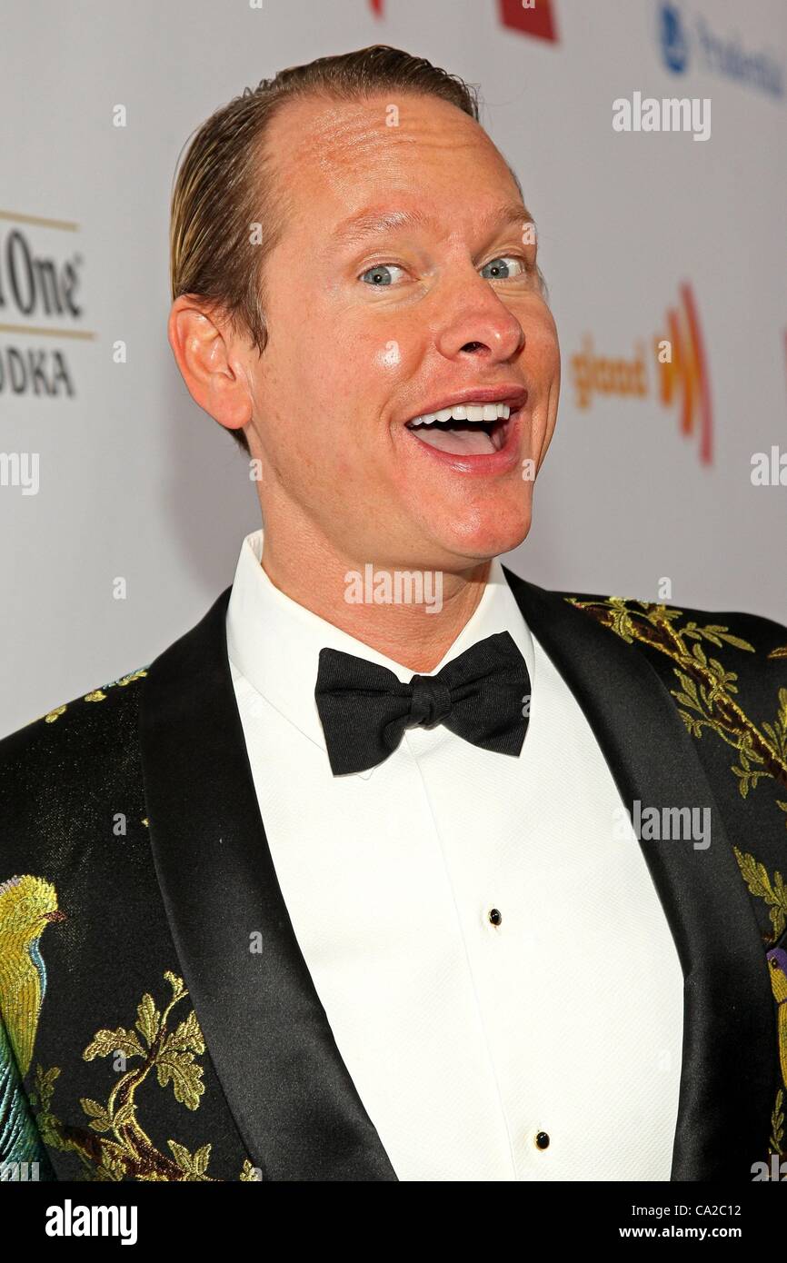 Carson Kressley at arrivals for 23rd Annual GLAAD Media Awards in NYC ...