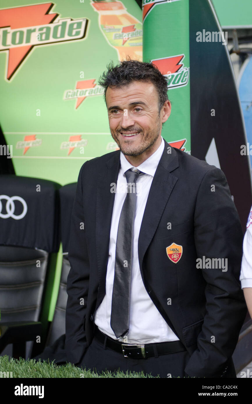 Luis Enrique (Roma), MARCH 24, 2012 - Football / Soccer : Italian ...