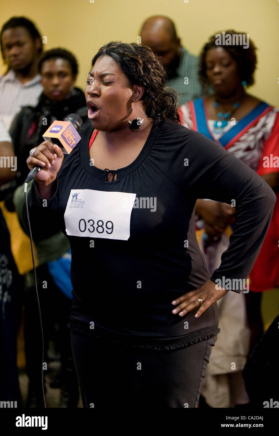 March 24, 2012 - Dallas, Texas, USA - Contestants audition for season ...