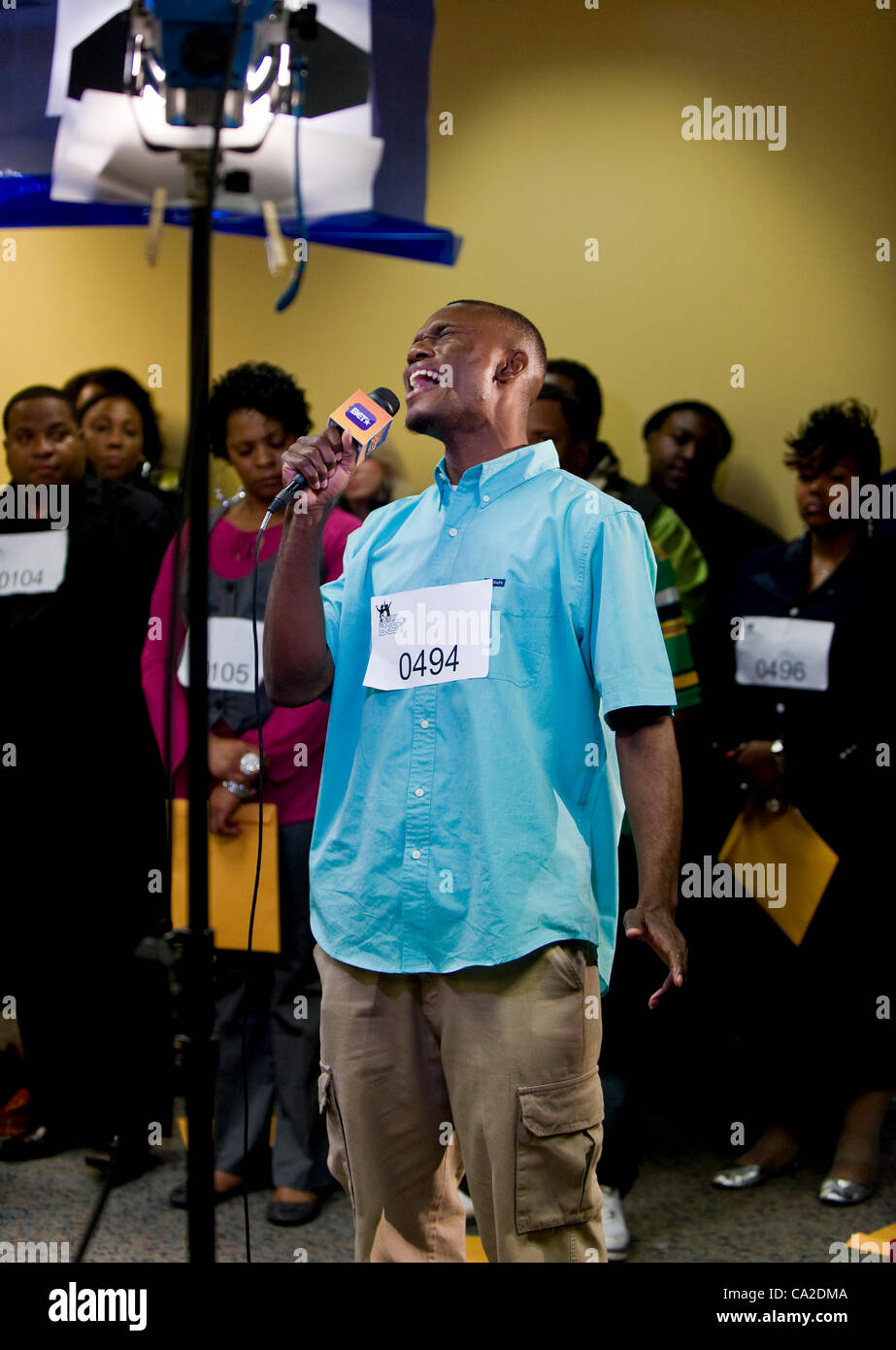March 24, 2012 - Dallas, Texas, USA - Contestants audition for season ...