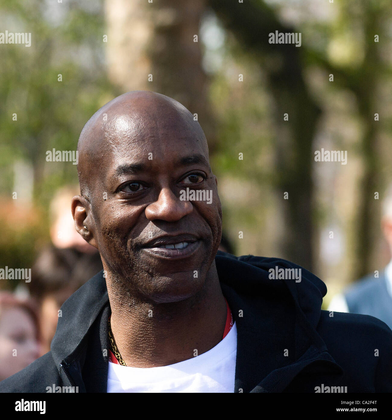 Athlete Ed Moses attends the Sport Relief Mile 2012 at the Royal Parks ...