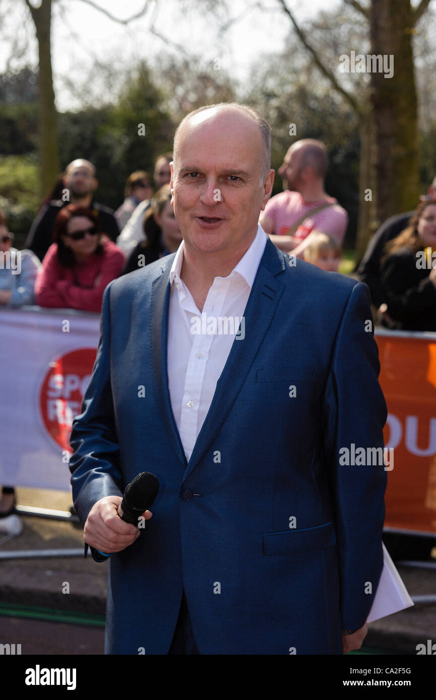 "x-factor voice" Peter Dickson attends the Sport Relief Mile 2012 at ...