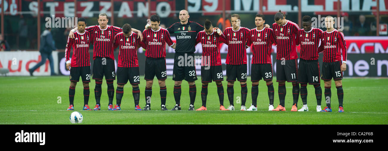 Milan team group line-up, MARCH 25, 2012 - Football / Soccer : Italian ...