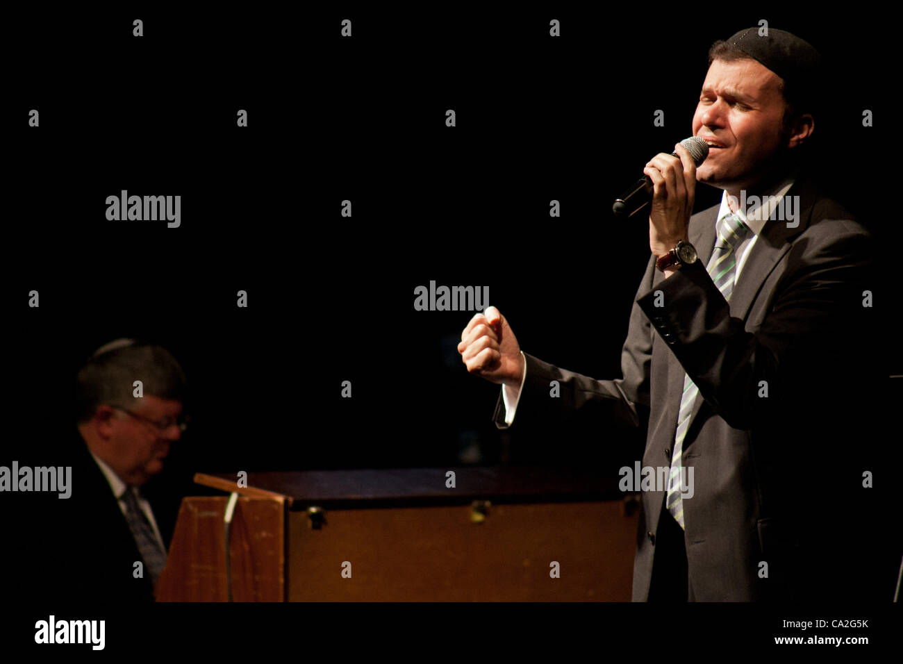 Vocalist Ohad Moskowitz performs in Rainbow Of Music presented by the ...