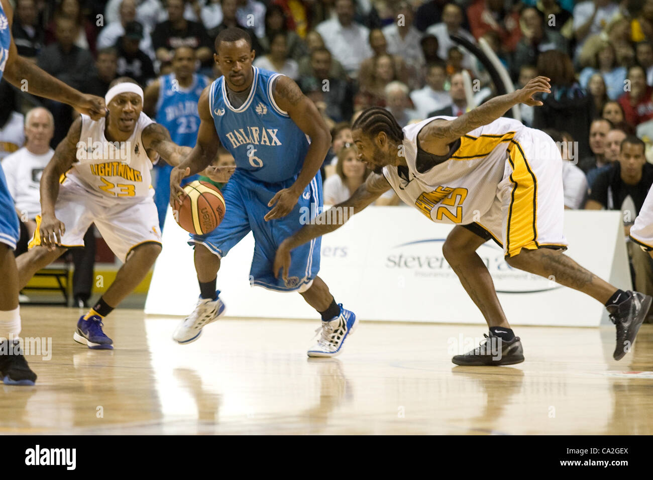 London Ontario, Canada - March 25, 2012. Chris Hagan (6) of the Halifax ...