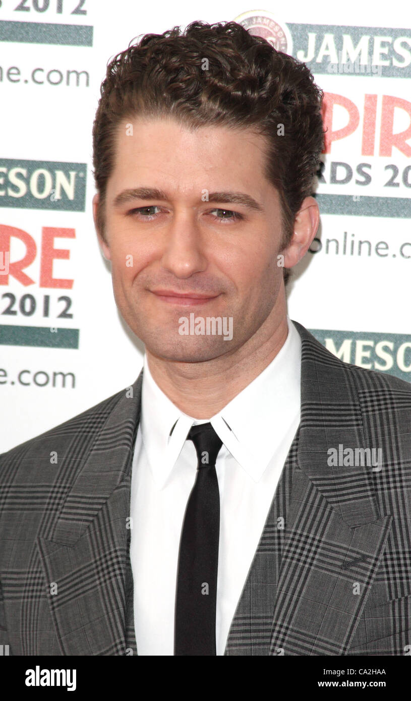 London - Matthew Morrison attends the Jameson Empire Film Awards at the ...