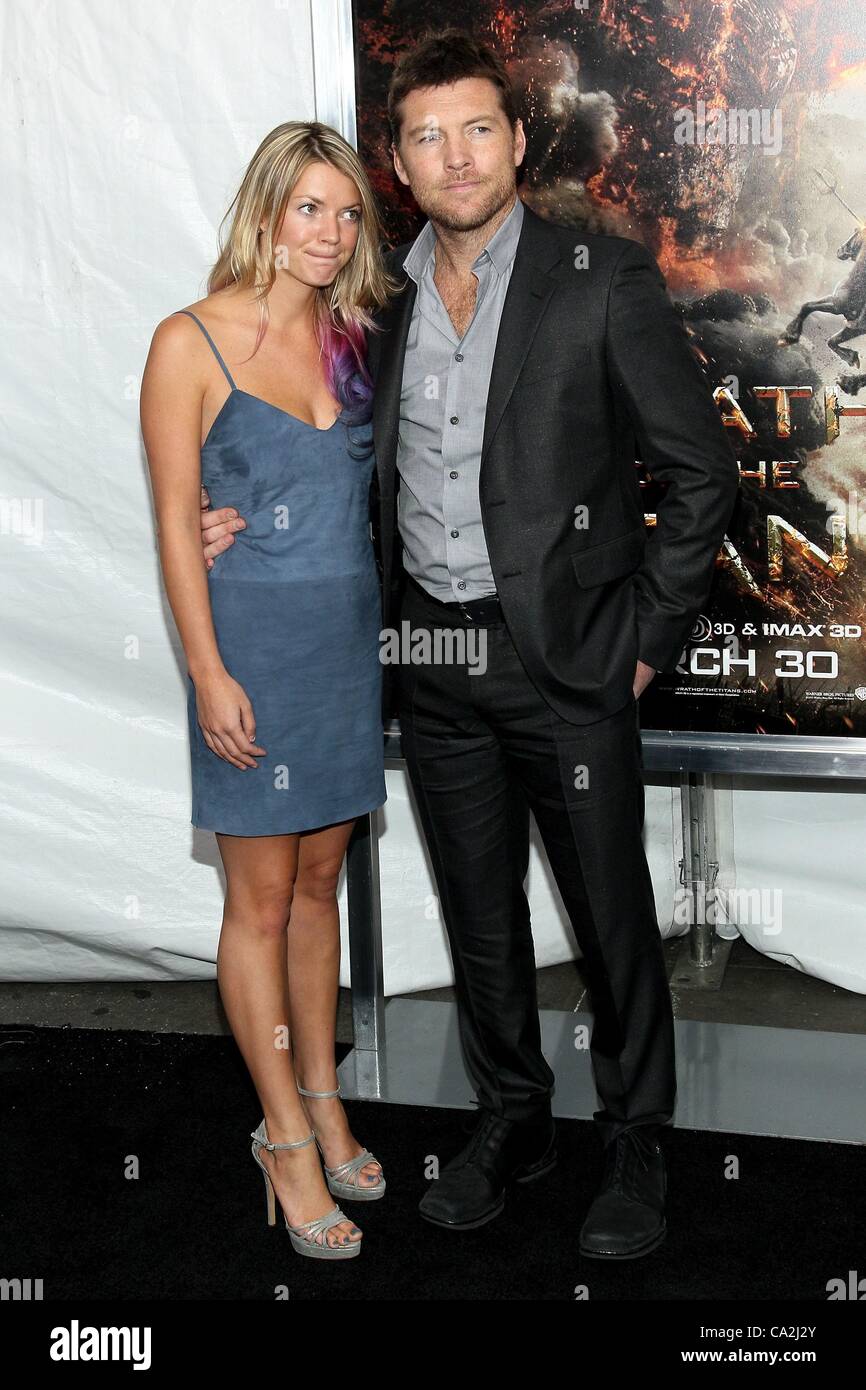 Crystal Humphries, Sam Worthington at arrivals for WRATH OF THE TITANS ...