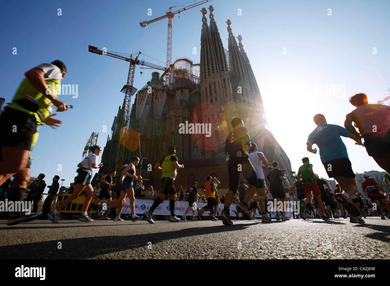 The general view of Barcelona Marathon, MARCH 25, 2012 - Athletics ...