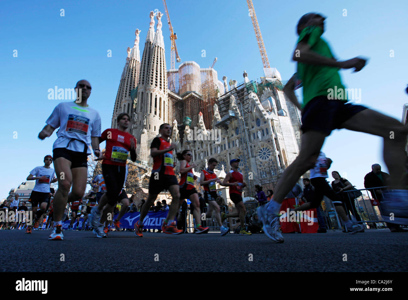 The general view of Barcelona Marathon, MARCH 25, 2012 - Athletics ...