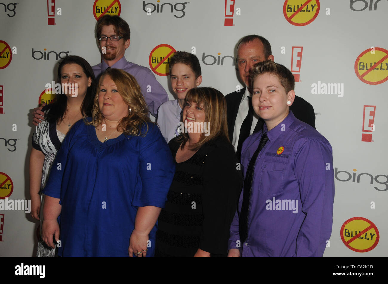 March 26, 2012 - Los Angeles, California, U.S. - Bully Cast Attending ...