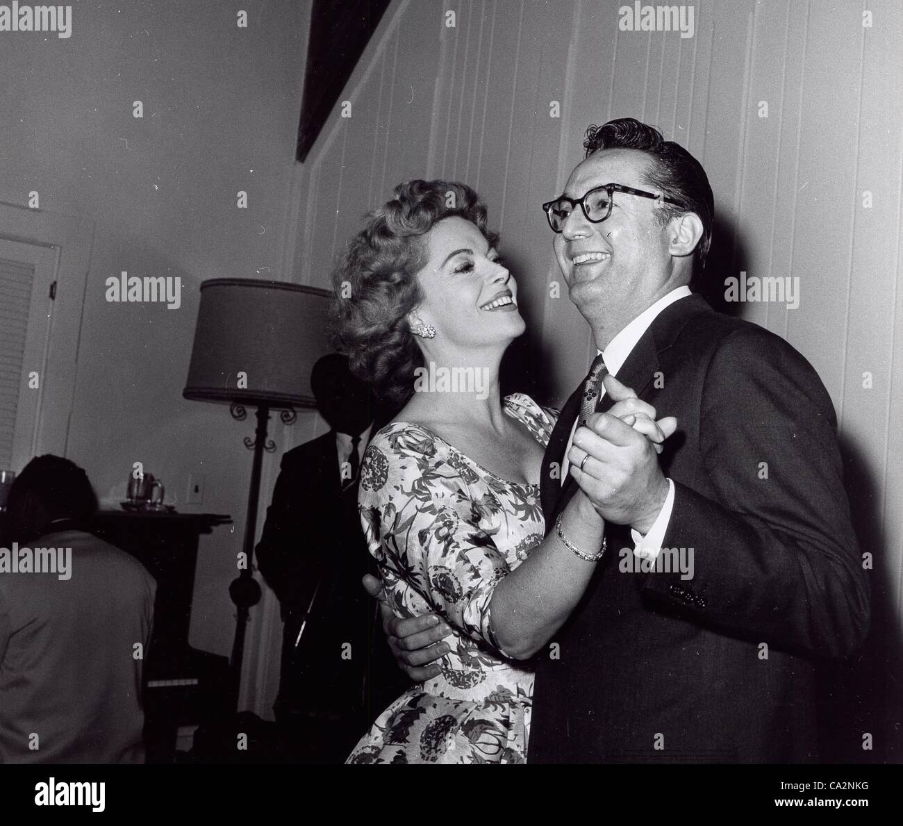 STEVEN ALLEN Jayne Meadows at party.Supplied by Photos, inc.(Credit ...