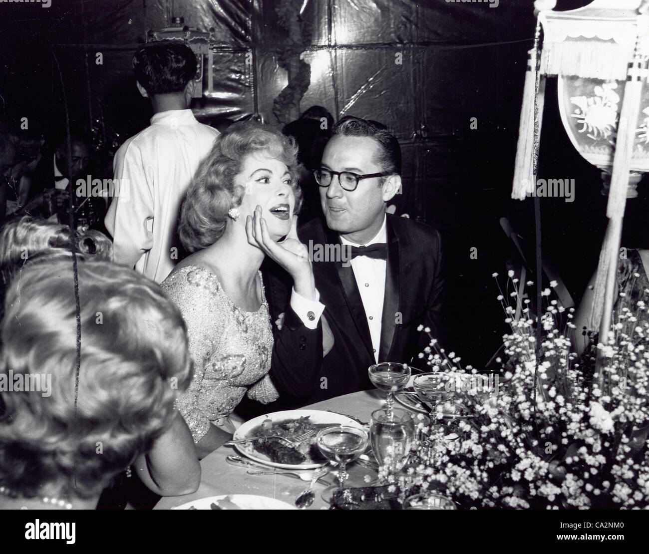 STEVEN ALLEN with wife Jayne Meadows .Ray Start party.Supplied by ...