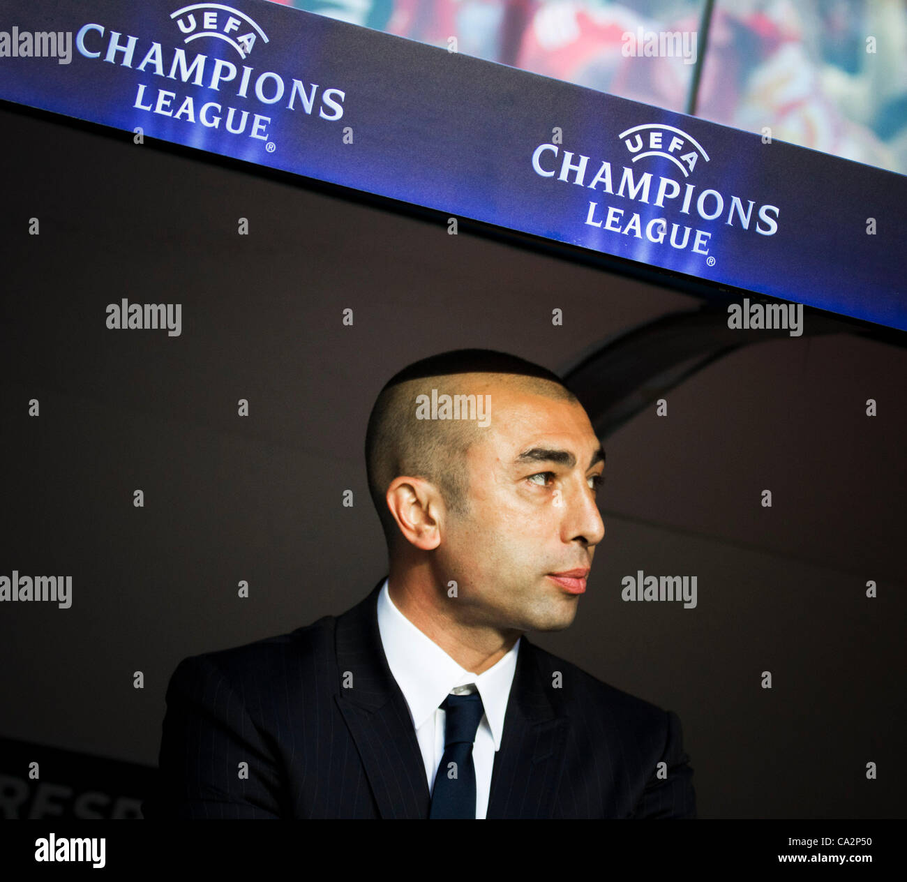 27 March 2012 - Lisbon, Portugal - Roberto Di Matteo Chelsea FC Coach ...