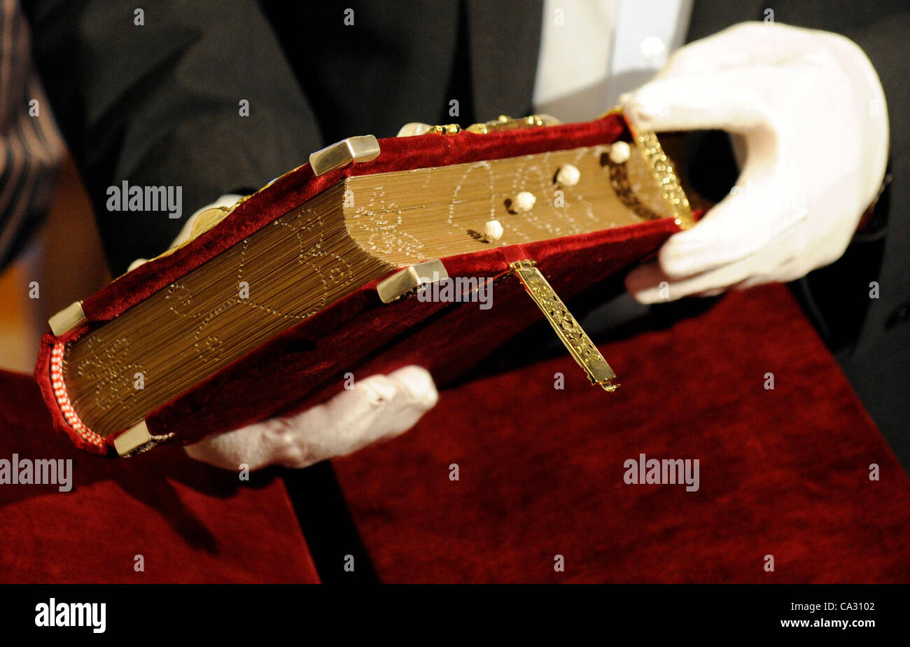 Cardinal Dominik Duka and abbot of Strahov Monastery Michael Pojezdny ...