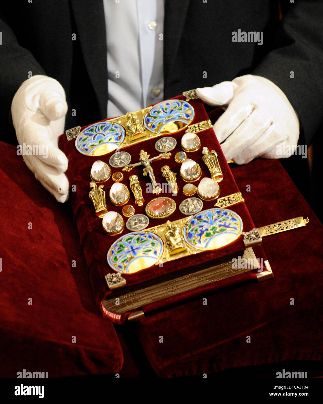 Cardinal Dominik Duka and abbot of Strahov Monastery Michael Pojezdny ...