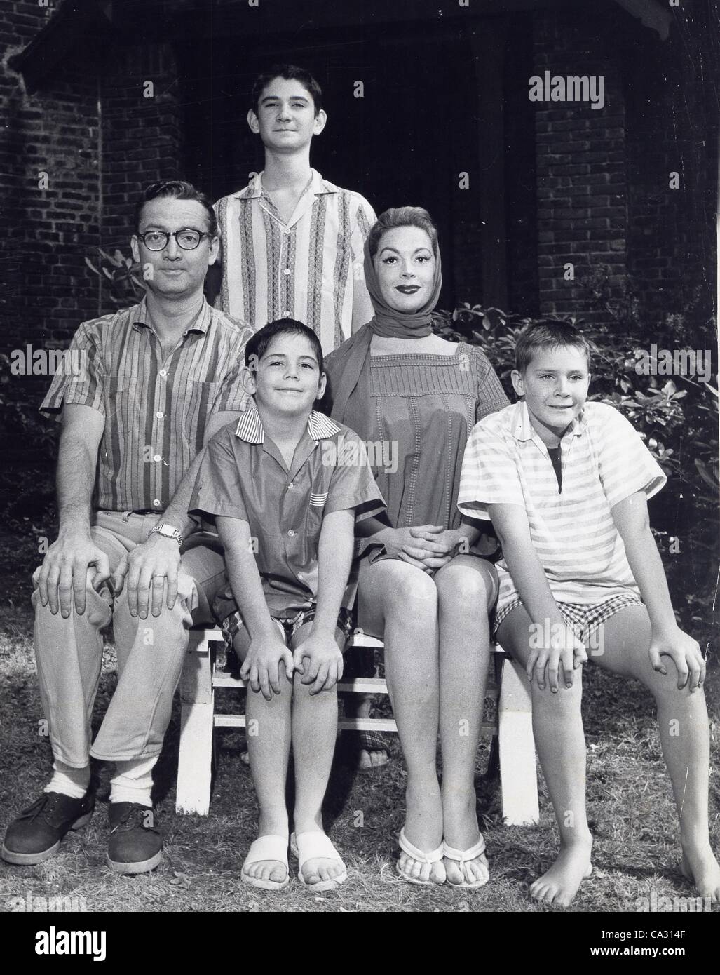 STEVEN ALLEN with his family.(Credit Image: Â© Smp/Globe Photos ...