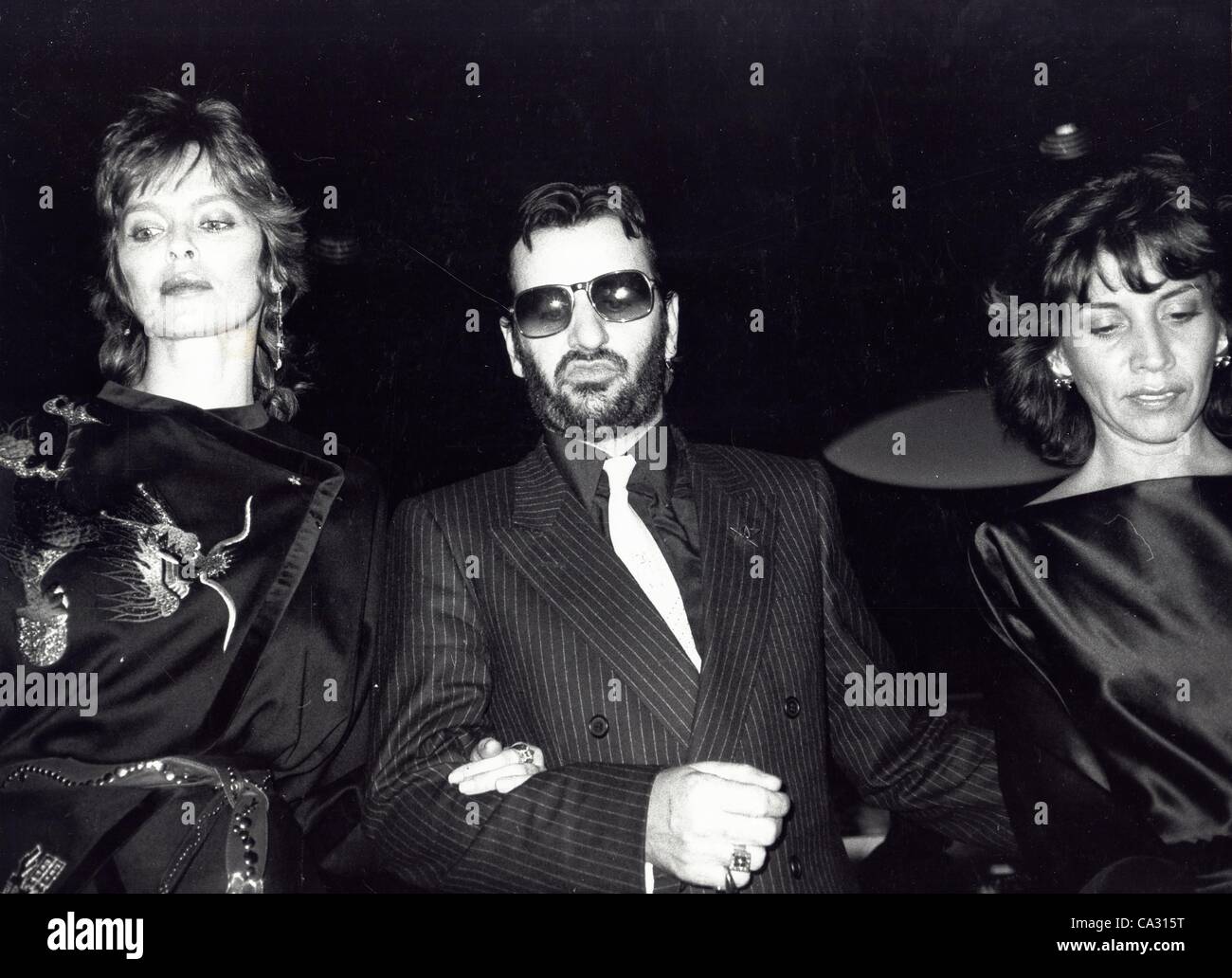 RINGO STARR with wife Barbara Bach at a London Stage opening 1985 ...
