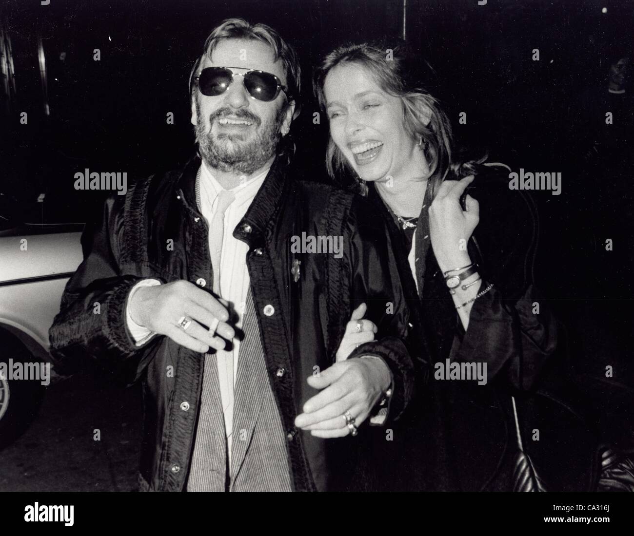 RINGO STARR with Barbara Bach in London 1985.(Credit Image: Â ...
