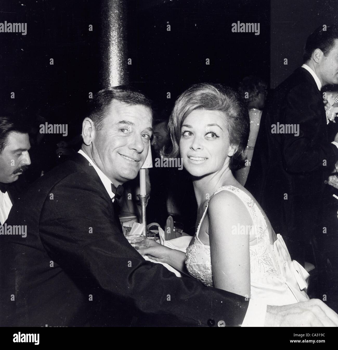 GIG YOUNG with wife Elaine Williams.Helpers.Supplied by Photos, inc ...