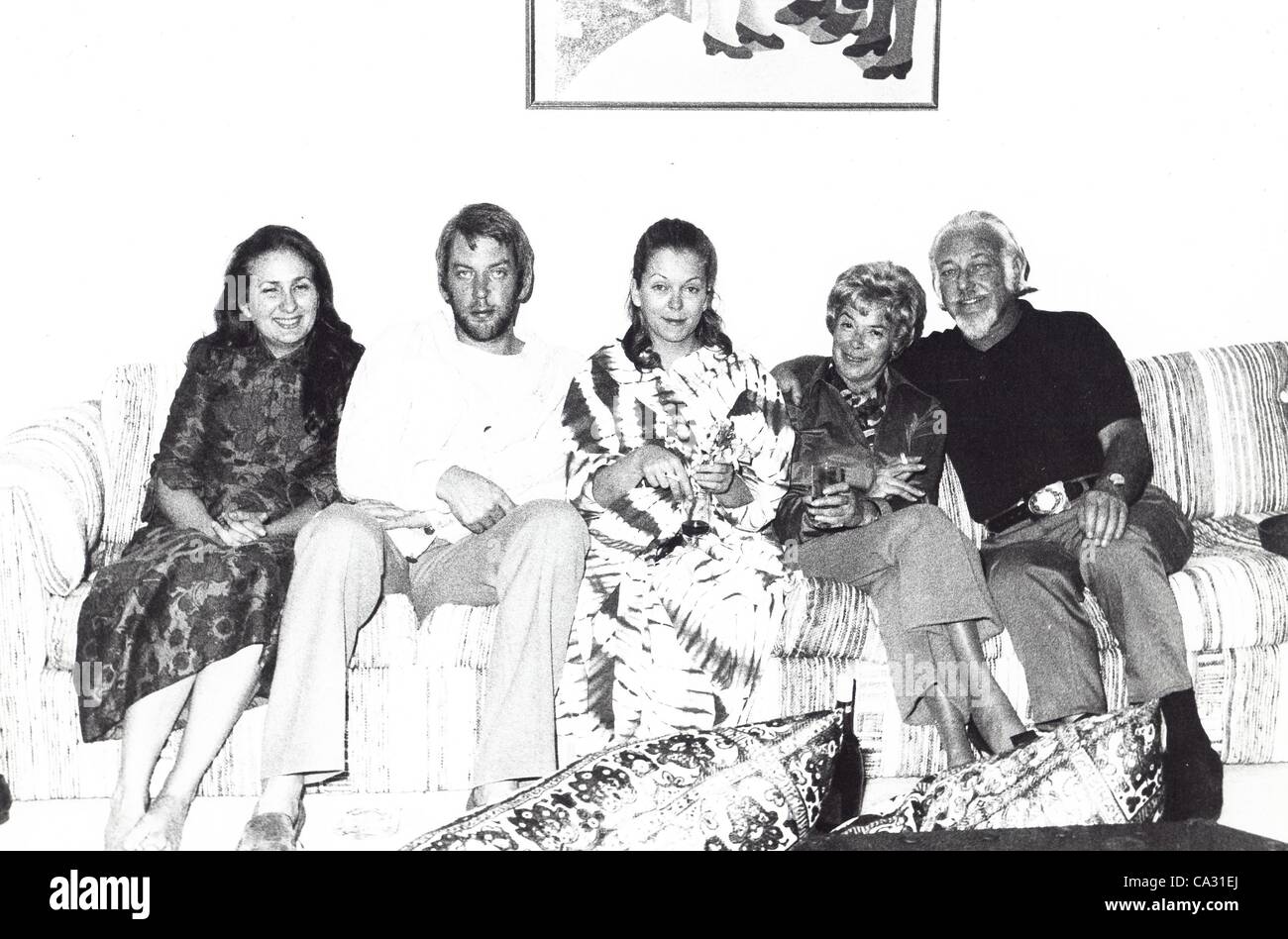 DONALD SUTHERLAND with wife.Supplied by Photos, inc.(Credit Image: Â ...