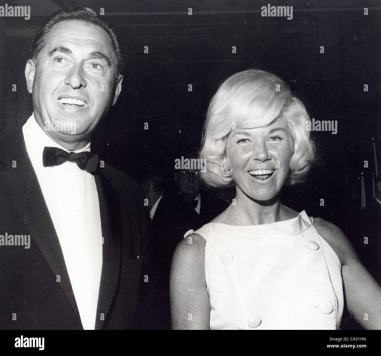 DORIS DAY with her husband Marty Melcher at the premiere of The Thrill ...