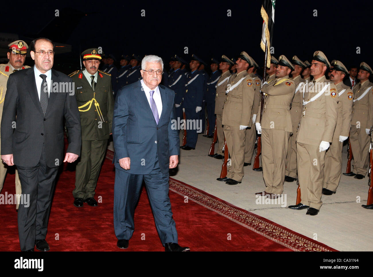 Baghdad, Iraq - Palestinian President, Mahmoud Abbas (Abu Mazen ...