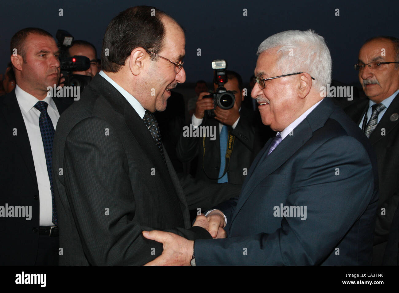 Baghdad, Iraq - Palestinian President, Mahmoud Abbas (Abu Mazen ...