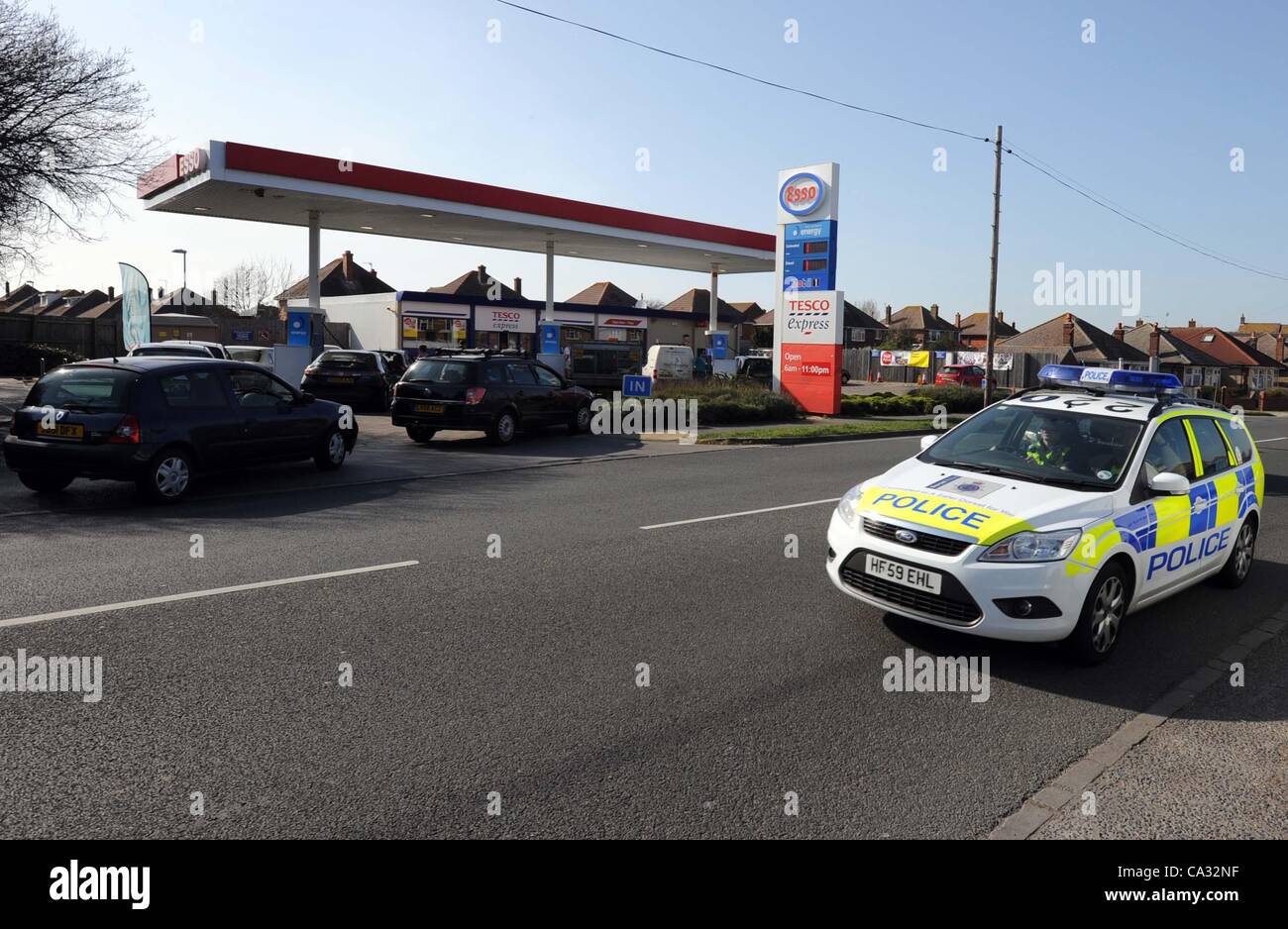 Panic buying of fuel in Britain, UK Stock Photo - Alamy