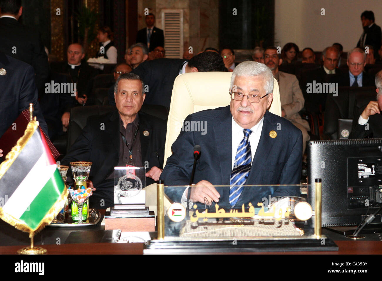 Dec. 4, 2007 - Baghdad, Baghdad, Iraq - Palestinian President Mahmoud ...