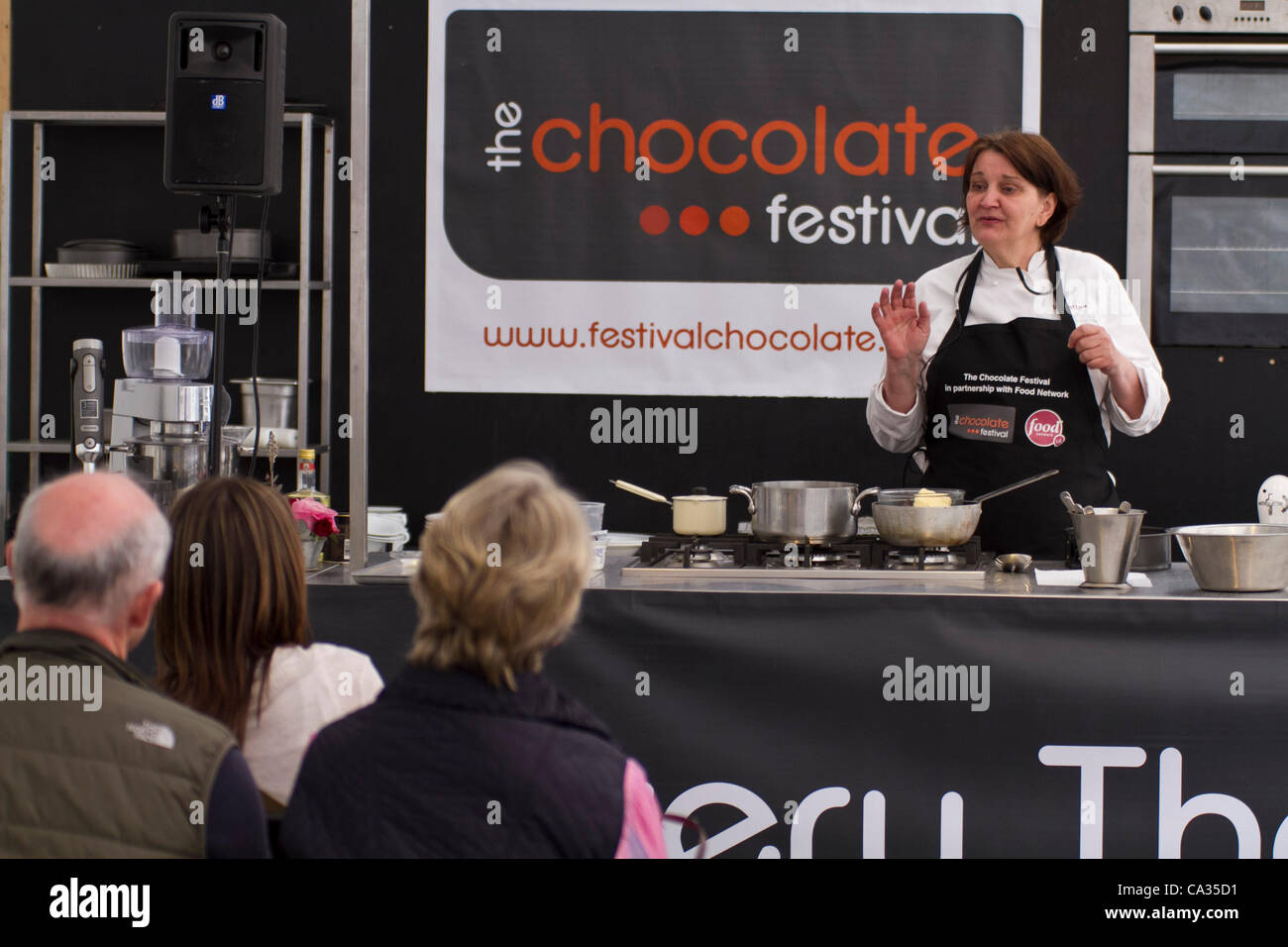 London, UK, 30032012. (Pictured) cooking demonstration by Valentina ...
