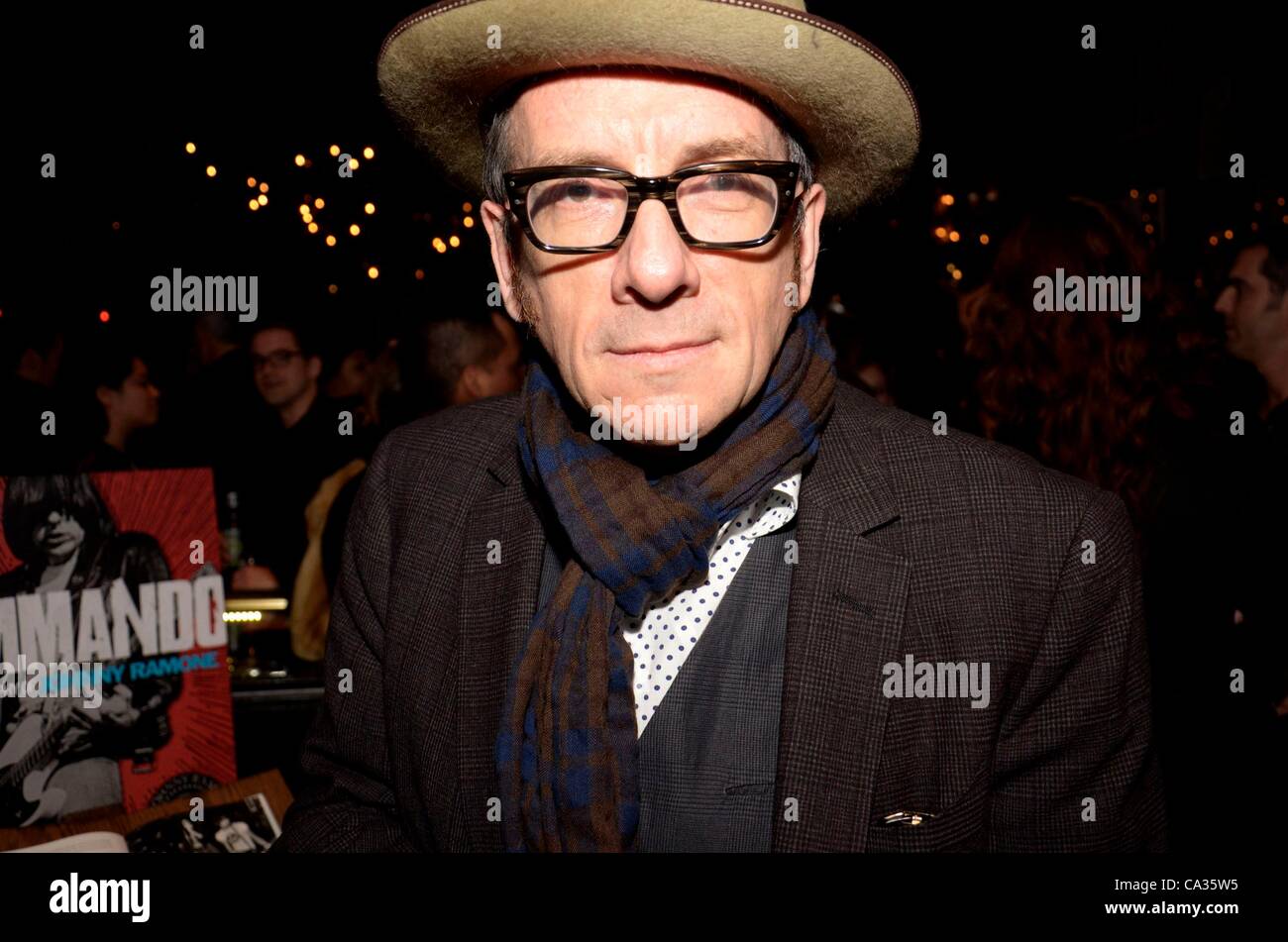 Elvis Costello at in-store appearance for COMMANDO: The Autobiography ...