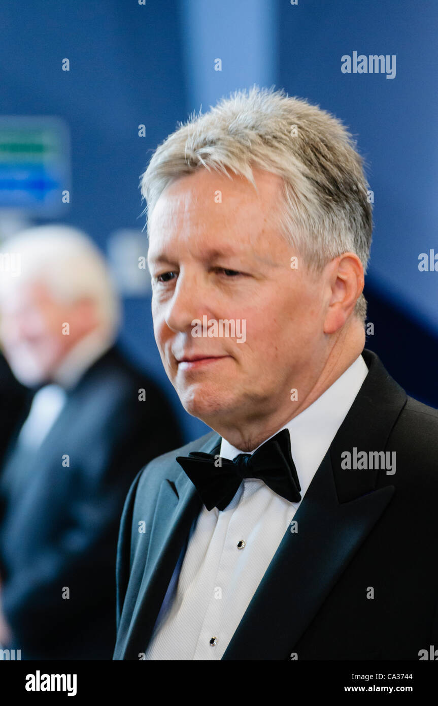 Belfast, UK. 30/03/2012 - Peter Robinson at the Belfast's £97M Titanic ...