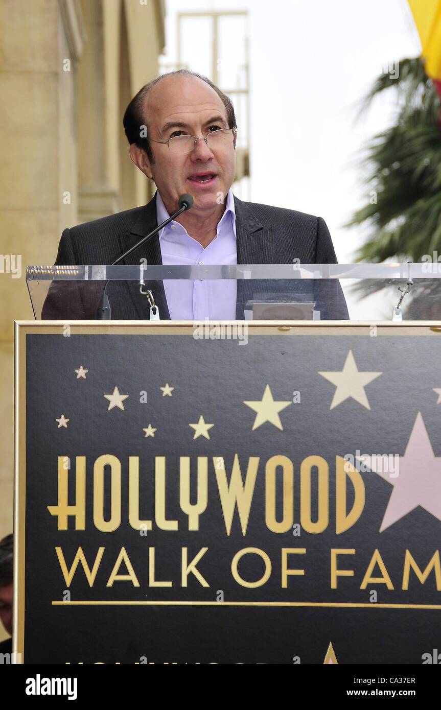 Philippe Dauman at the induction ceremony for Star on the Hollywood ...