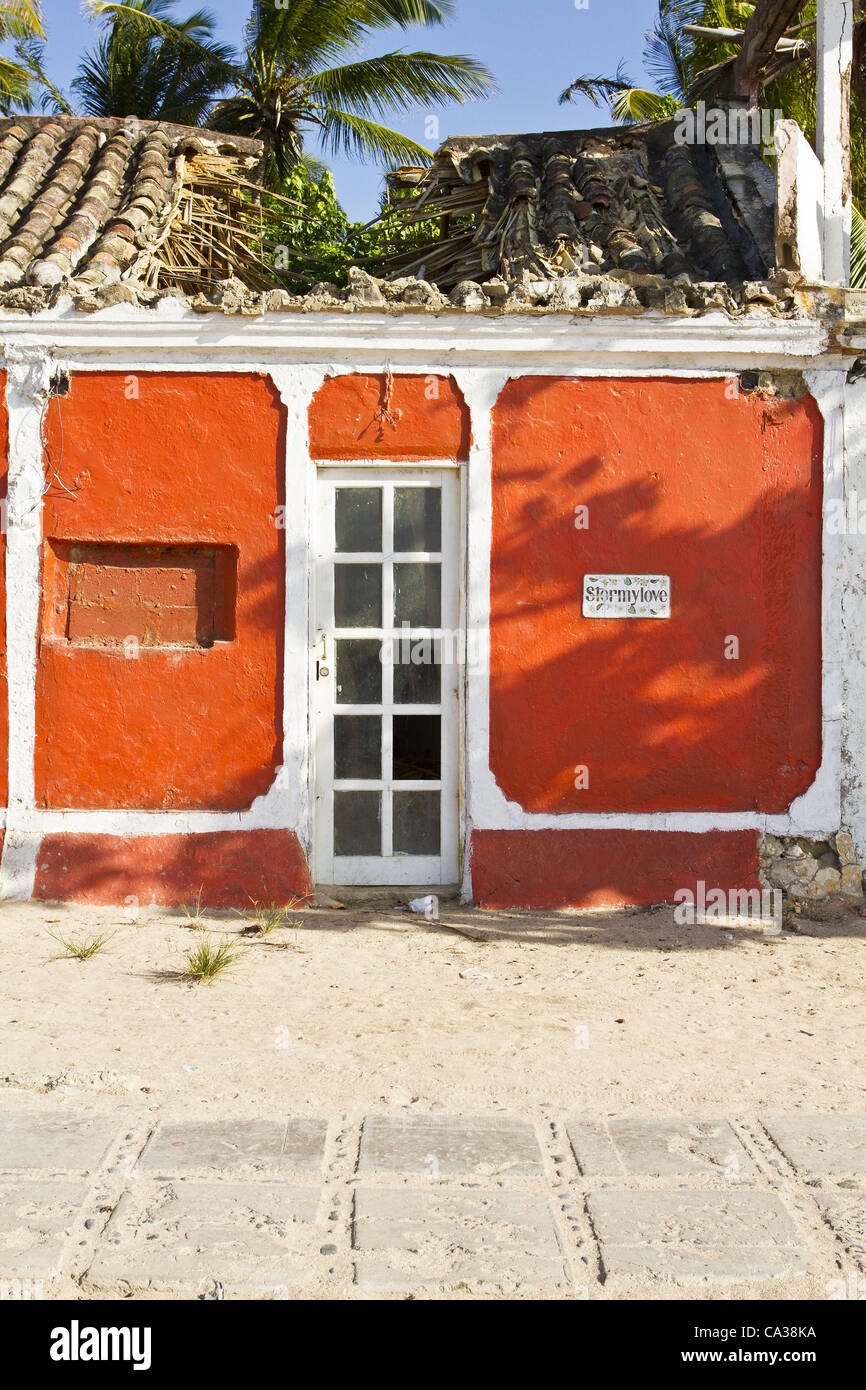 May 18, 2012 - Falcon, Falcon, Venezuela - Front of a colonial house in ...