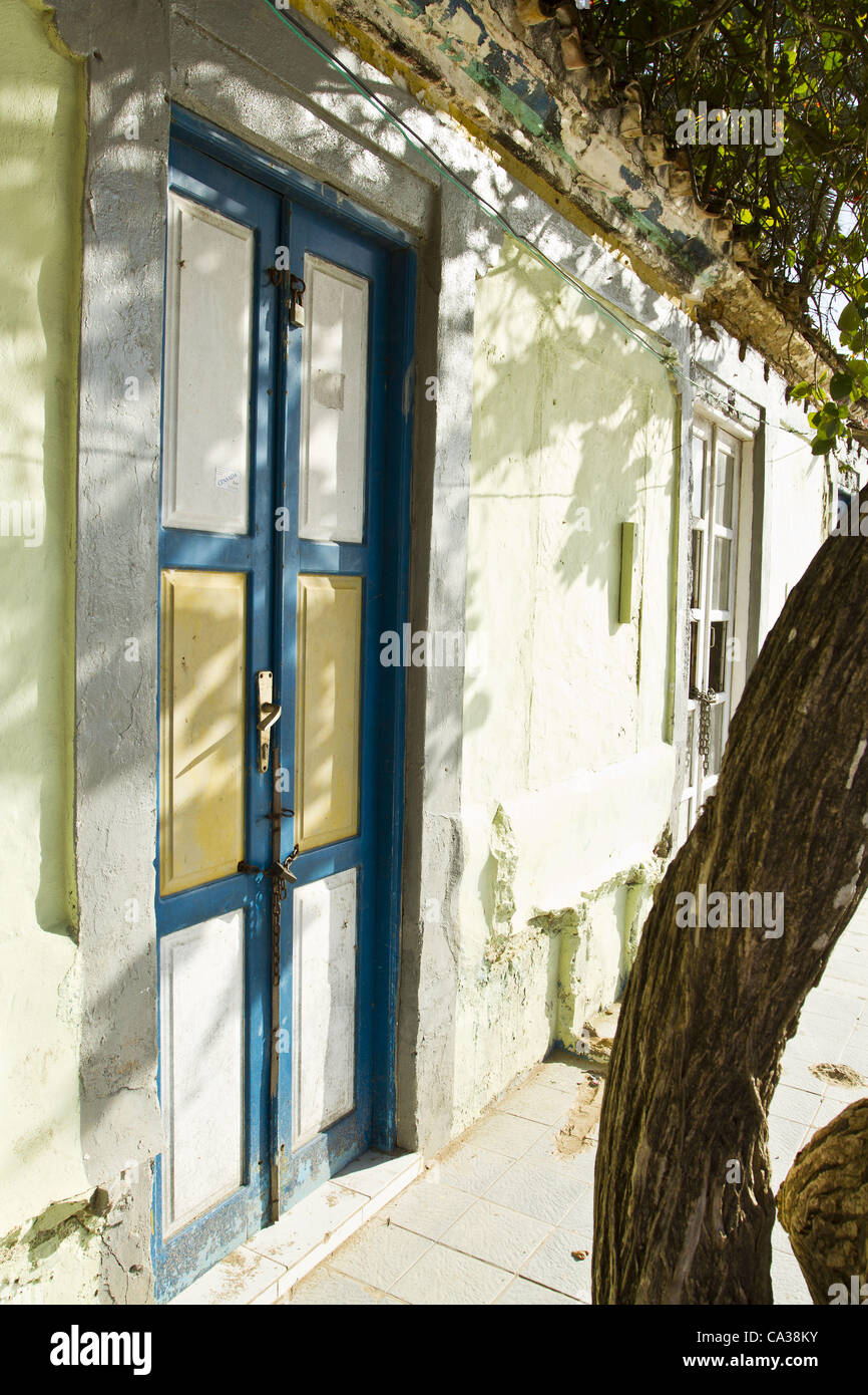 May 18, 2012 - Falcon, Falcon, Venezuela - Front of a colonial house in ...