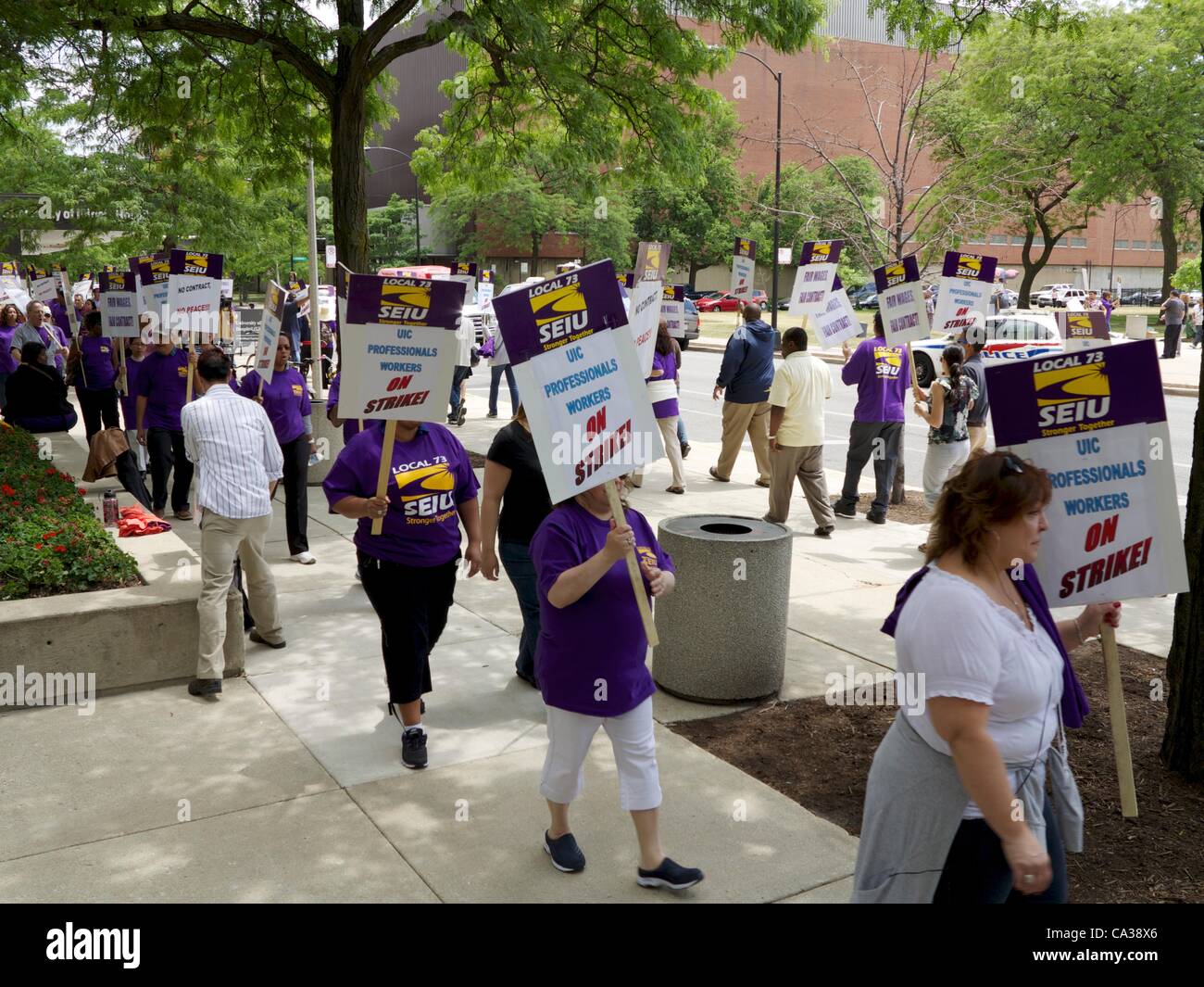 Chicago, IL, USA, 30 May 2012. Professional workers consisting of ...