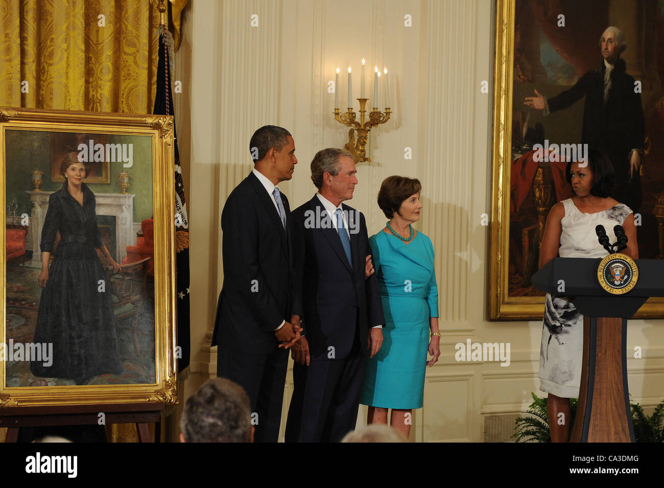 Laura bush first lady portrait hi-res stock photography and images - Alamy