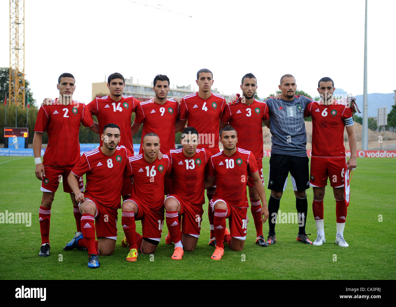 U-23Morocco team group line-up (MAR), MAY 24, 2012 - Football / Soccer ...