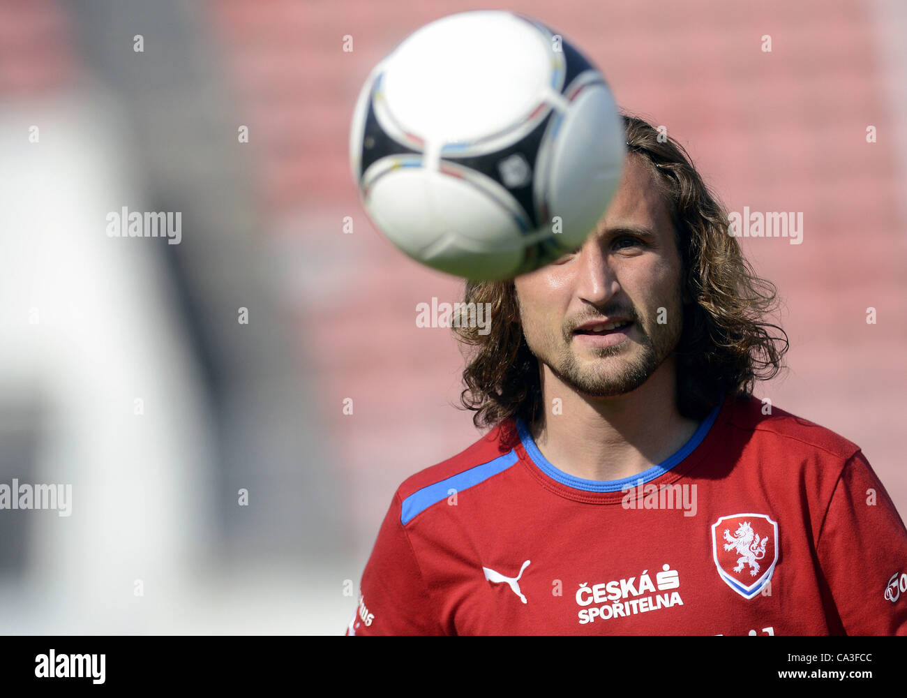 Czech national soccer team player Petr Jiracek during training ahead of ...