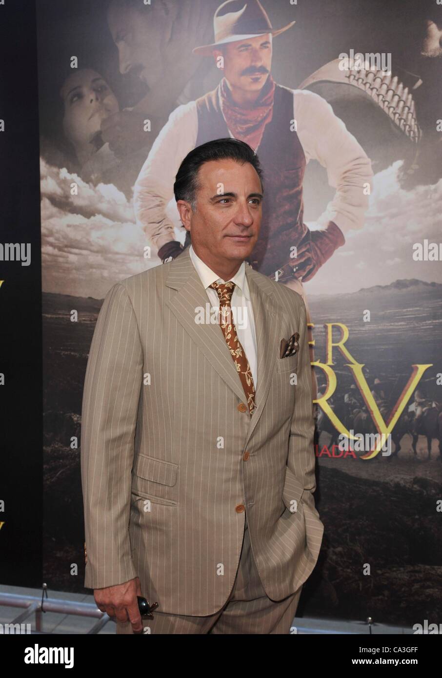 Andy Garcia at arrivals for FOR GREATER GLORY Premiere, Samuel Goldwyn ...