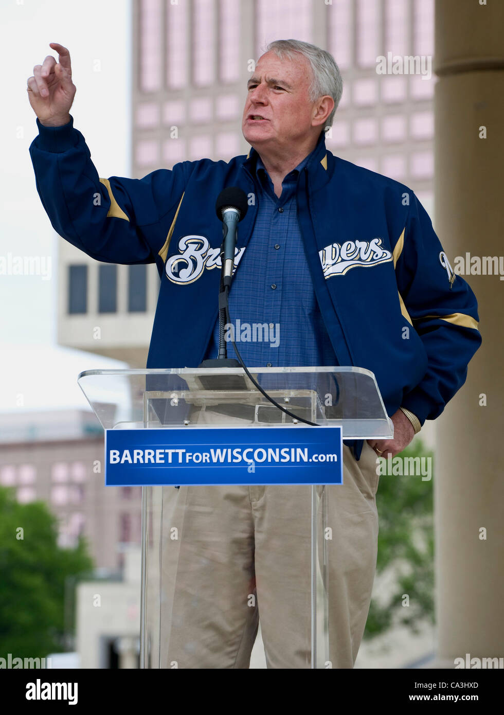 June 01, 2012 - Milwaukee, WI, USA - Milwaukee Mayor Tom Barrett ...