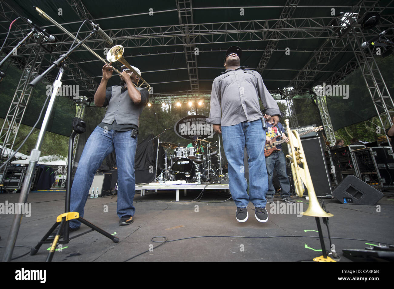 May 26, 2012 - Aptos, CA, USA - Trombonist SAMMIE ''BIG SAM'' WILLIAMS ...