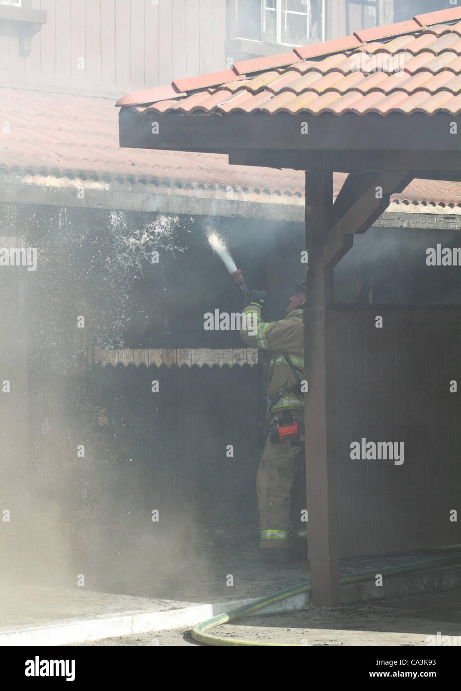 June 1, 2012 - Modesto, CA, USA - Modesto Fire Department responded to ...