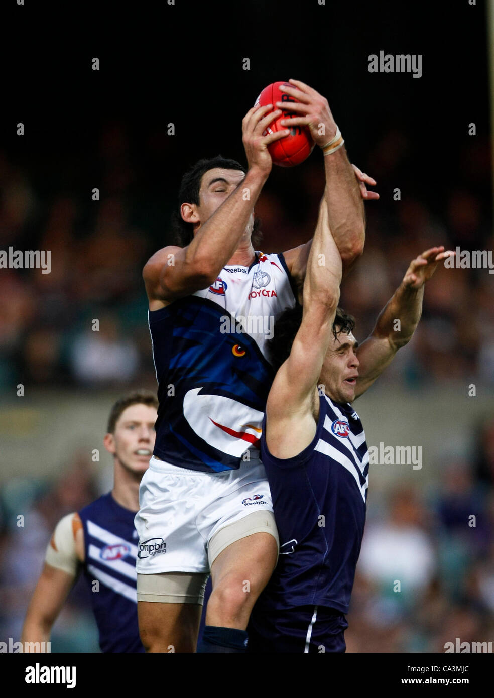 02.06.2012 Subiaco, Australia. Fremantle v Adelaide Crows. Taylor ...