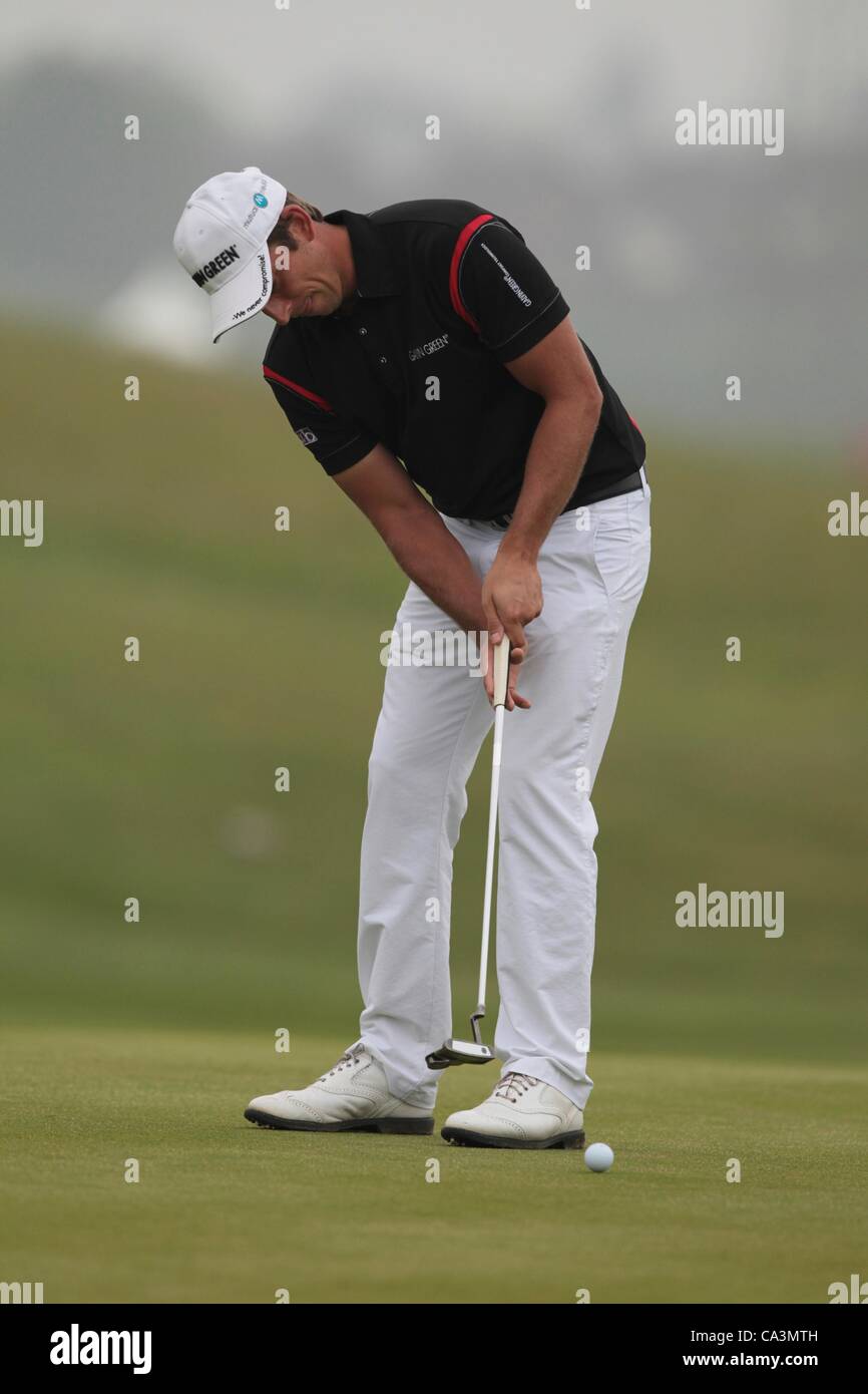 02.06.2012 Newport Wales. Jamie Elson (ENG) in action on Day 3 of the ...