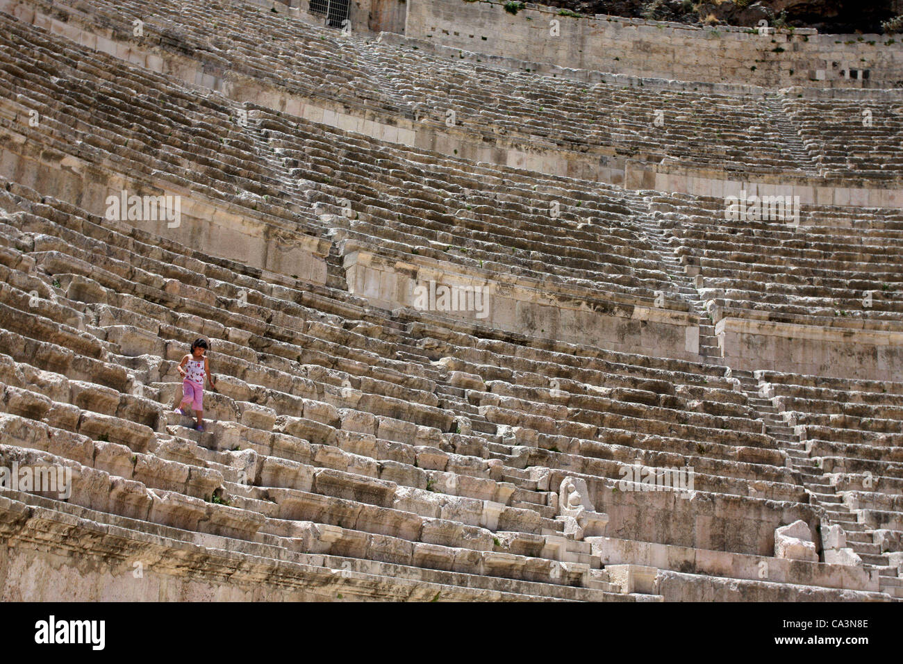 June 3, 2012 - Amman, Amman, Jordan - A general view for the Roman ...