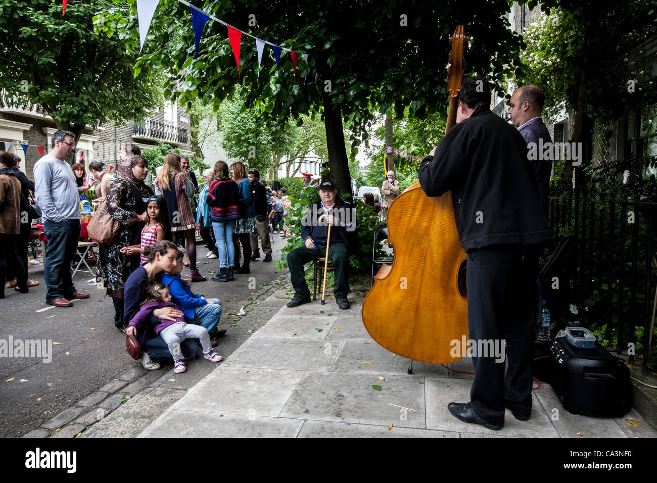 London, United Kingdom, 02/06/2012. People of all nationalities in ...