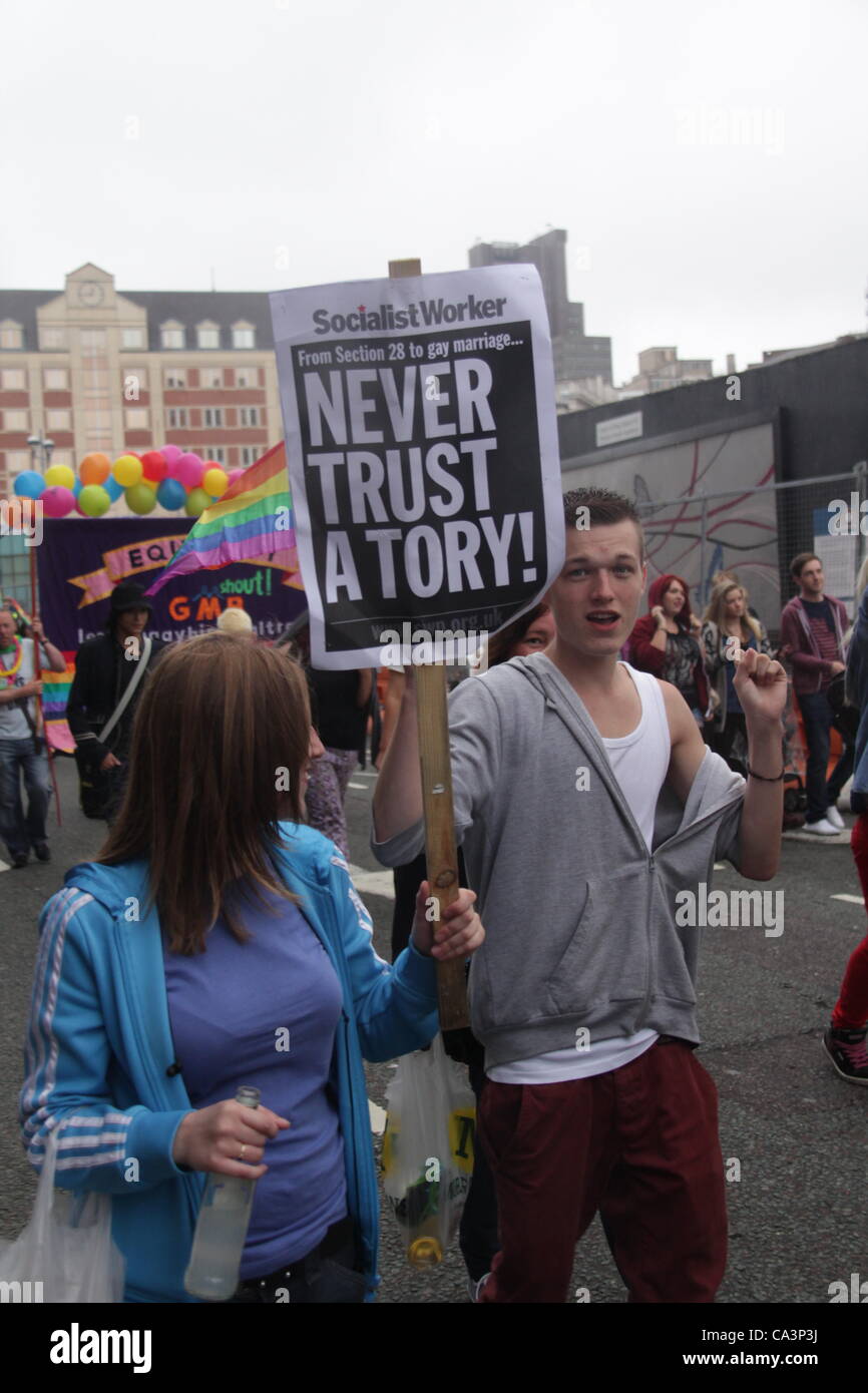 Never trust a tory sign hi-res stock photography and images - Alamy