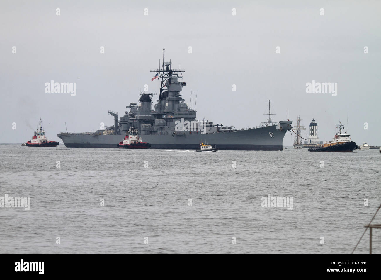 The American World War II battleship USS IOWA Stock Photo - Alamy