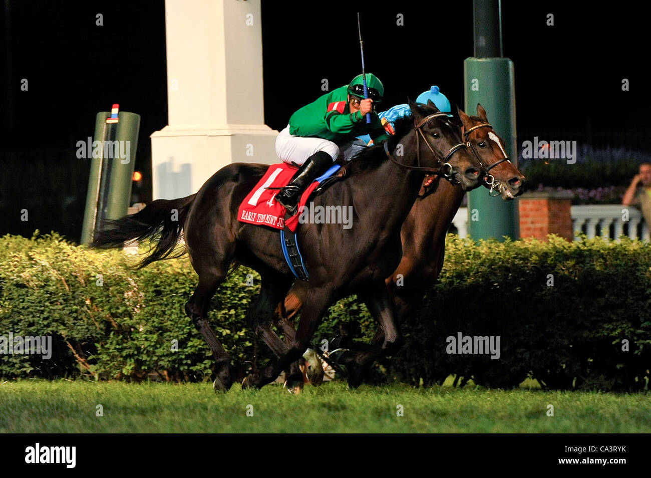 June 2, 2012 - Louisville, Kentucky, U.S. - Bizzy Caroline ridden by ...